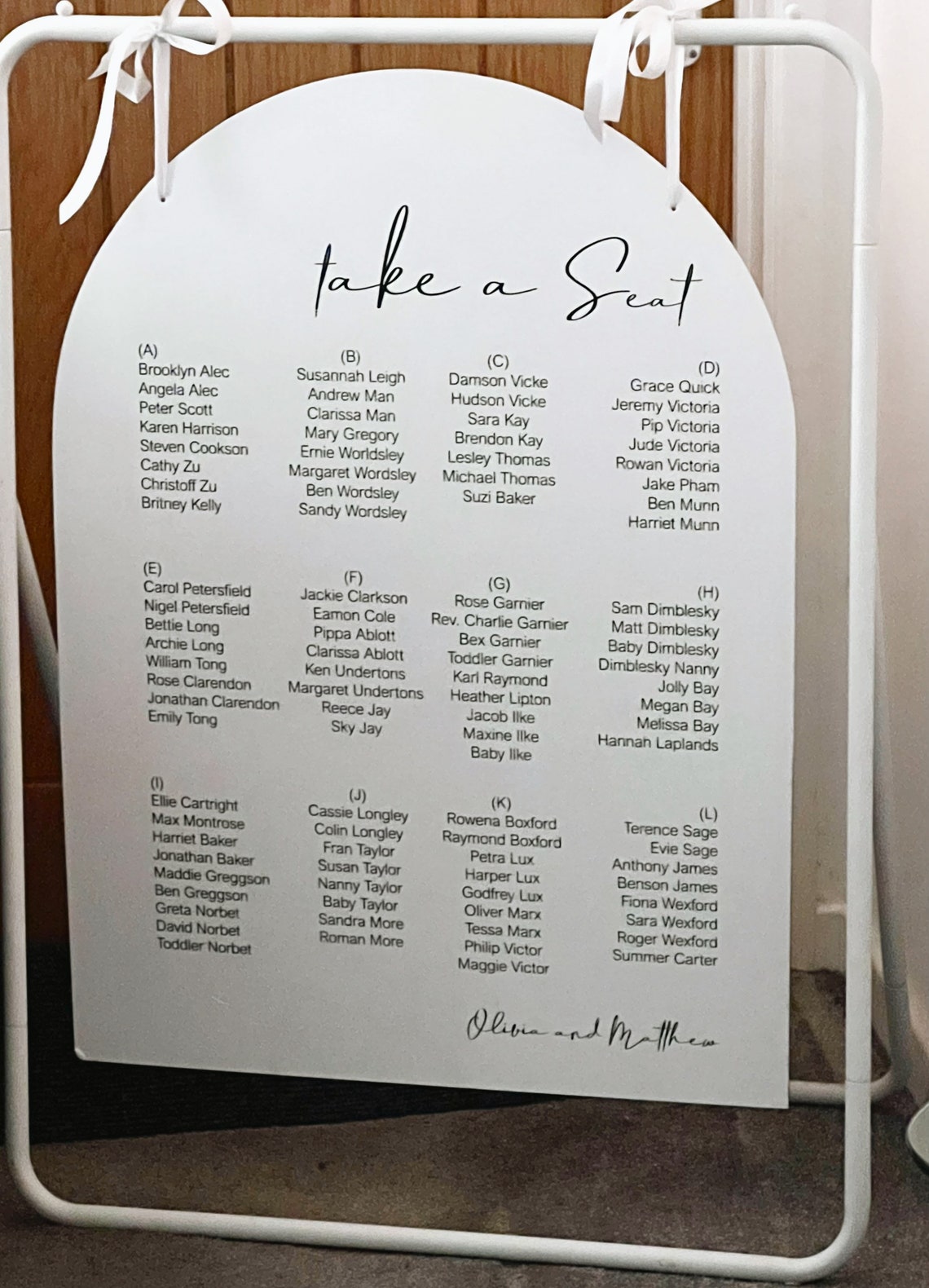 Table Plans, Seating Charts, Seating Plans, Wedding, Welcome Boards ...