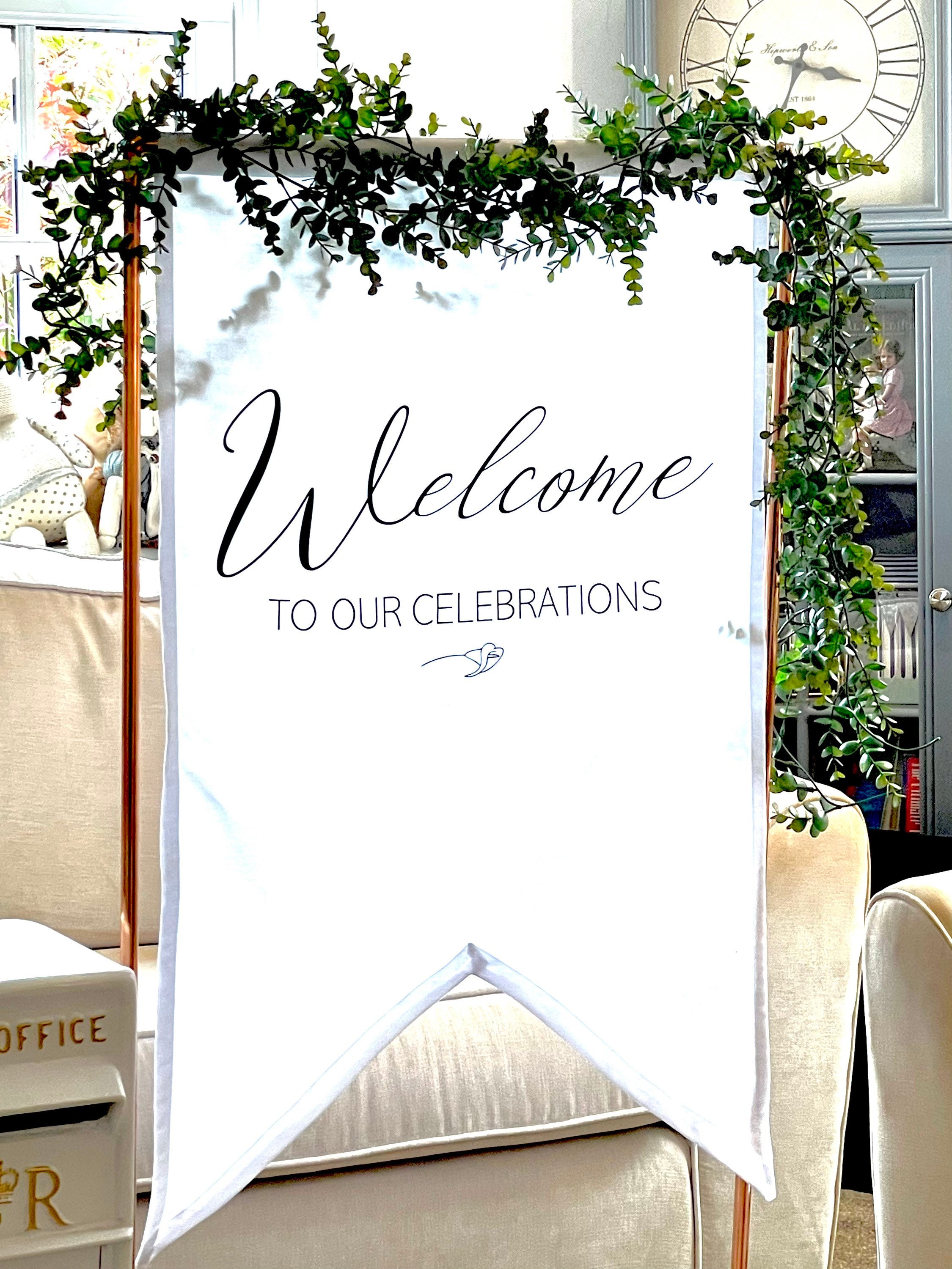 Welcome Display Sign Copper or Rose-gold Arch/stand - Etsy