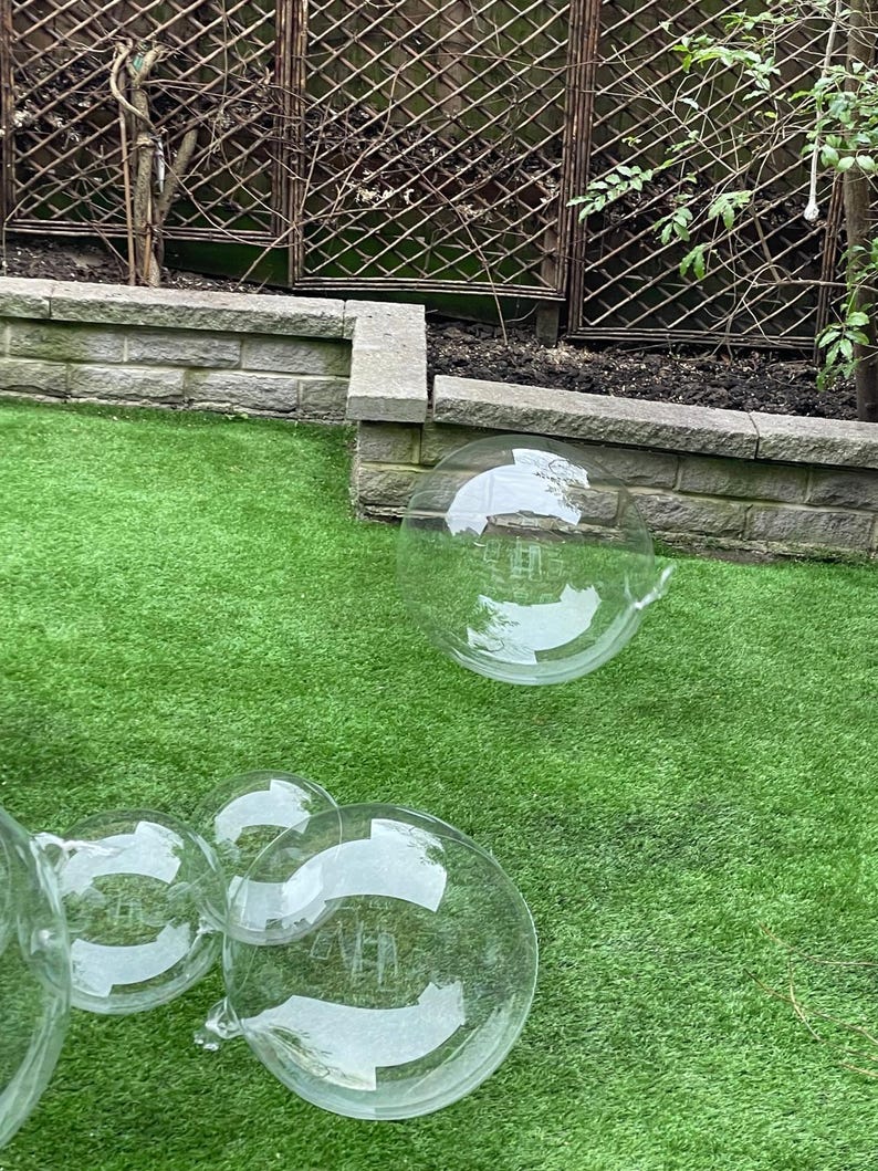 Transparent Spherical Balloons: Elegant, Colourless Party Decor - Etsy