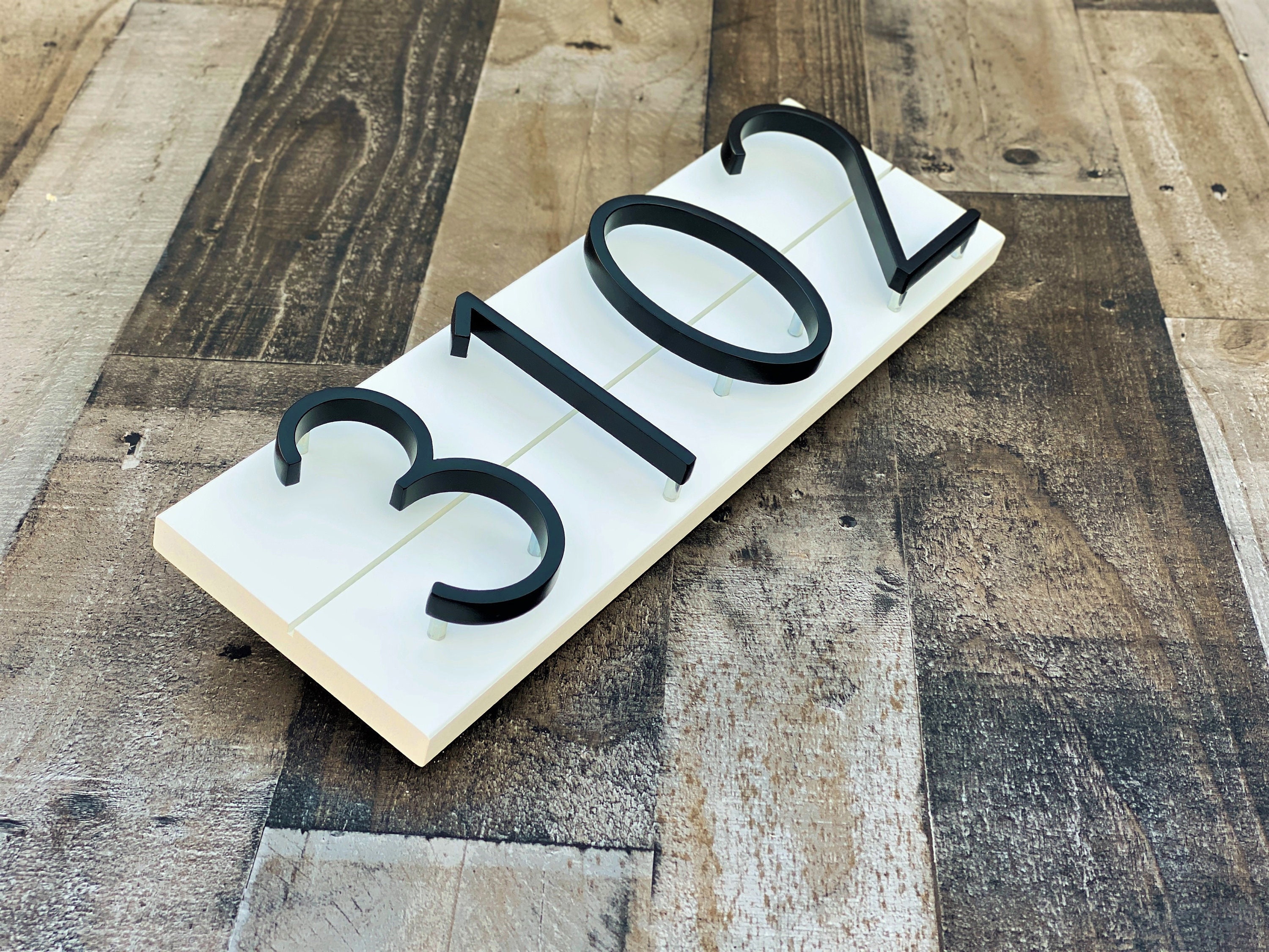 Farmhouse Shiplap House Numbers Address Sign Black House - Etsy