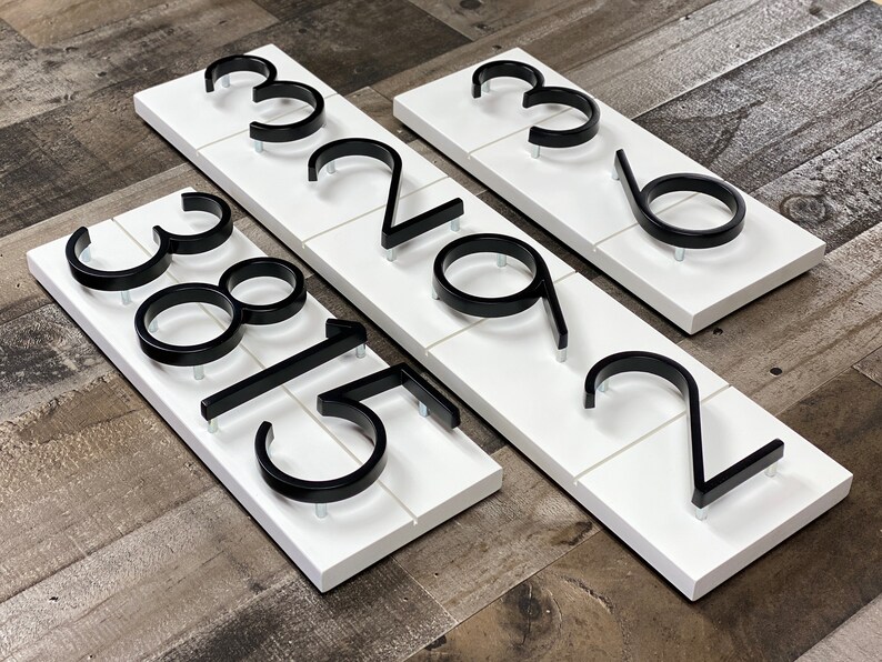 Farmhouse Shiplap House Numbers Address Sign Farmhouse | Etsy