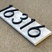 Farmhouse Shiplap House Numbers, Address Sign, Black House Numbers ...