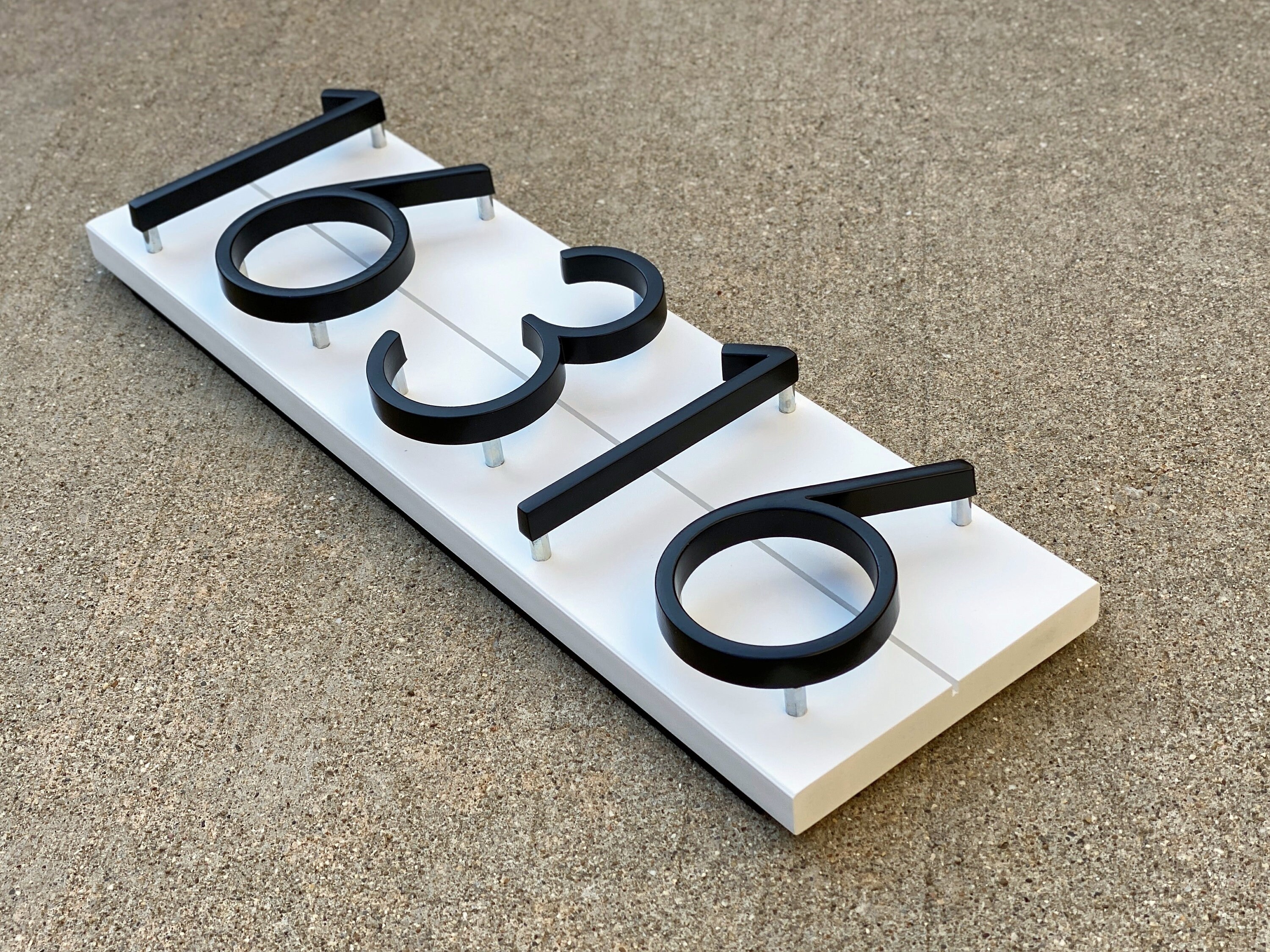 Farmhouse Shiplap House Numbers Address Sign Black House - Etsy