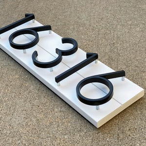 Farmhouse Shiplap House Numbers, Address Sign, Farmhouse Decor, Address ...