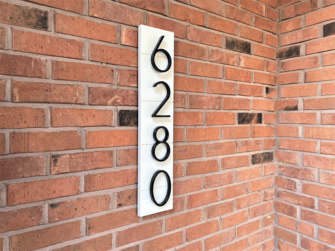 Farmhouse Shiplap House Numbers, Address Sign, Farmhouse Decor, Address ...
