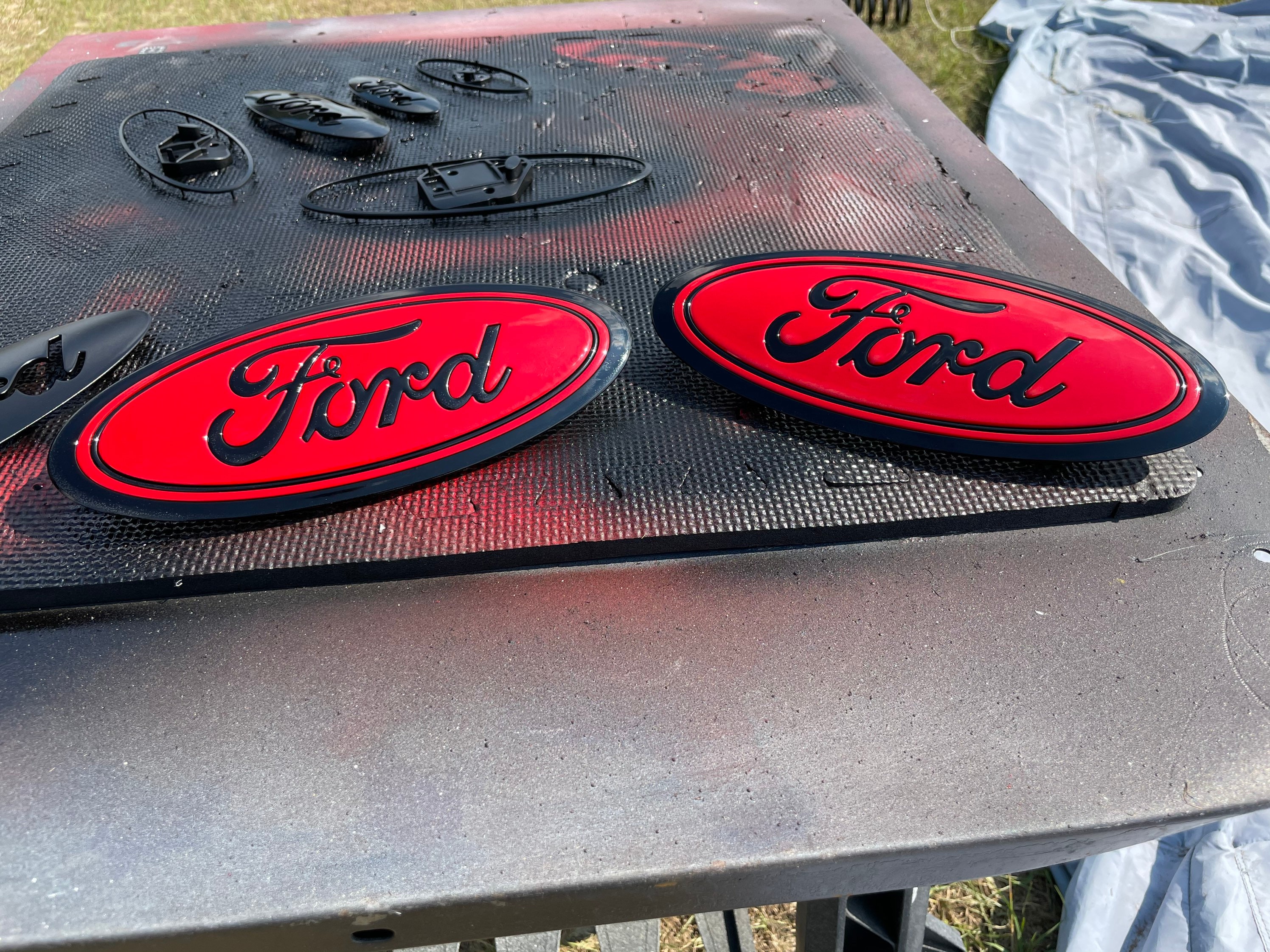 2017-2021 Ford F-250 F-350 Super Duty Emblems Ovals Custom Painted - Etsy