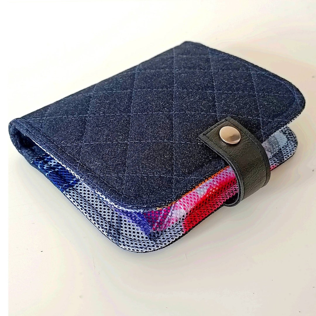 Denim Sanitary Pad Pouch, Period Bag, Pads Wallet, Sanitary Napkin ...