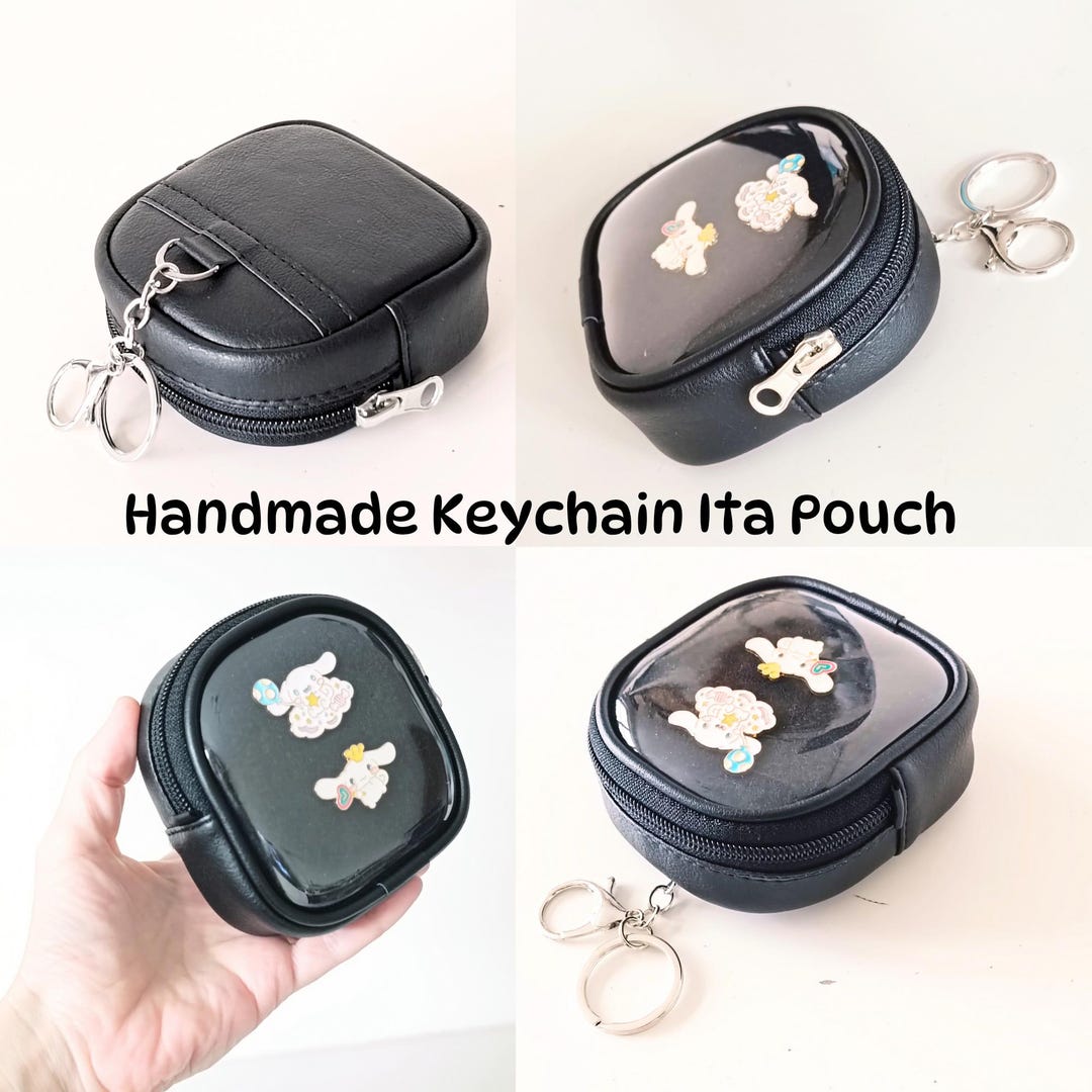 Keychain Ita Pouch, Pin Display Bag Keychain, Mini Ita Bag, Pin Bag ...