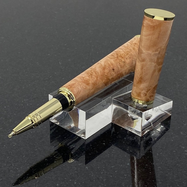 Panache Rollerball Pen Maple Burl Wood - Etsy