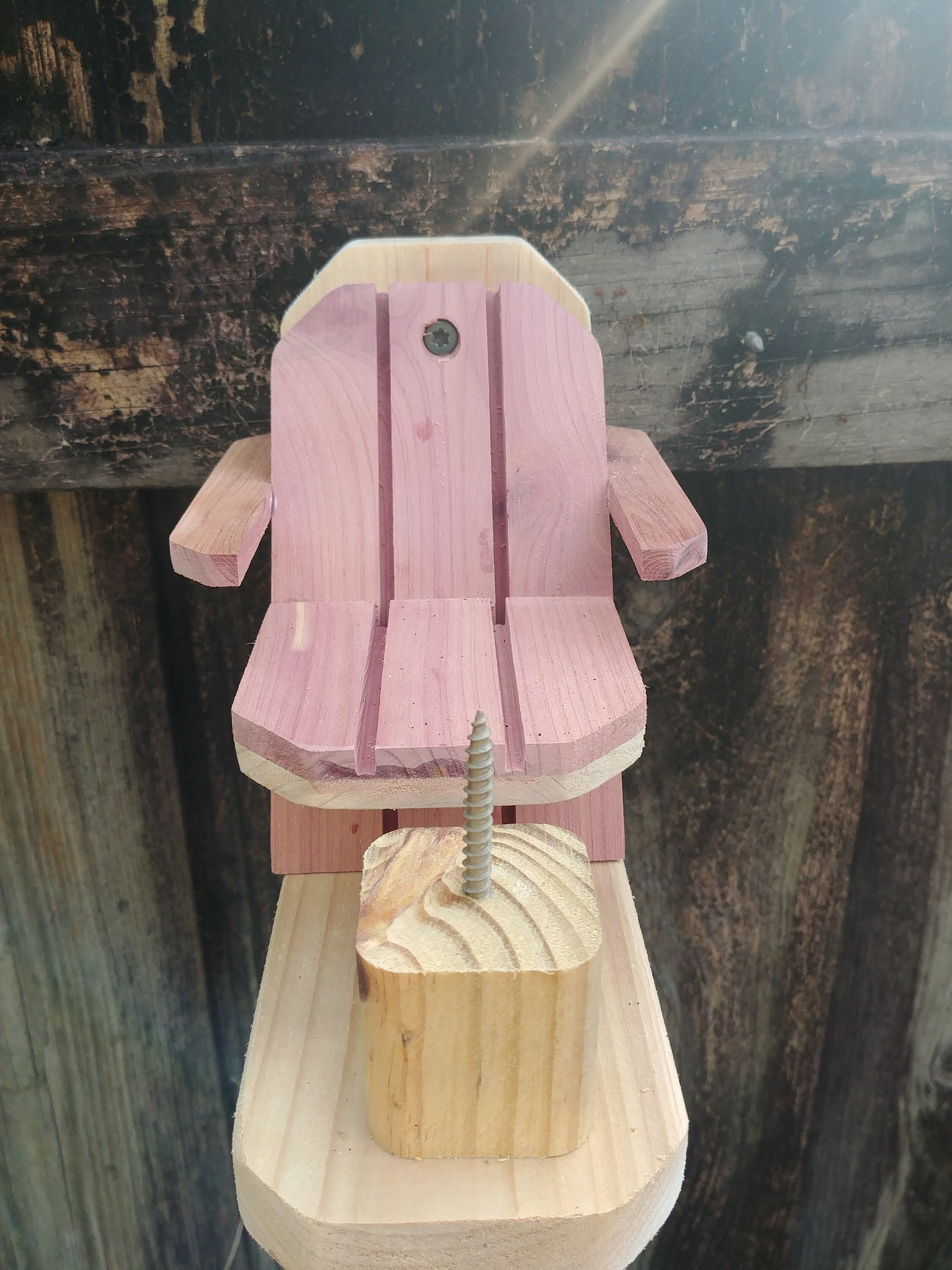 Squirrel Feeder Chair and Table Hand-crafted Cedar - Etsy