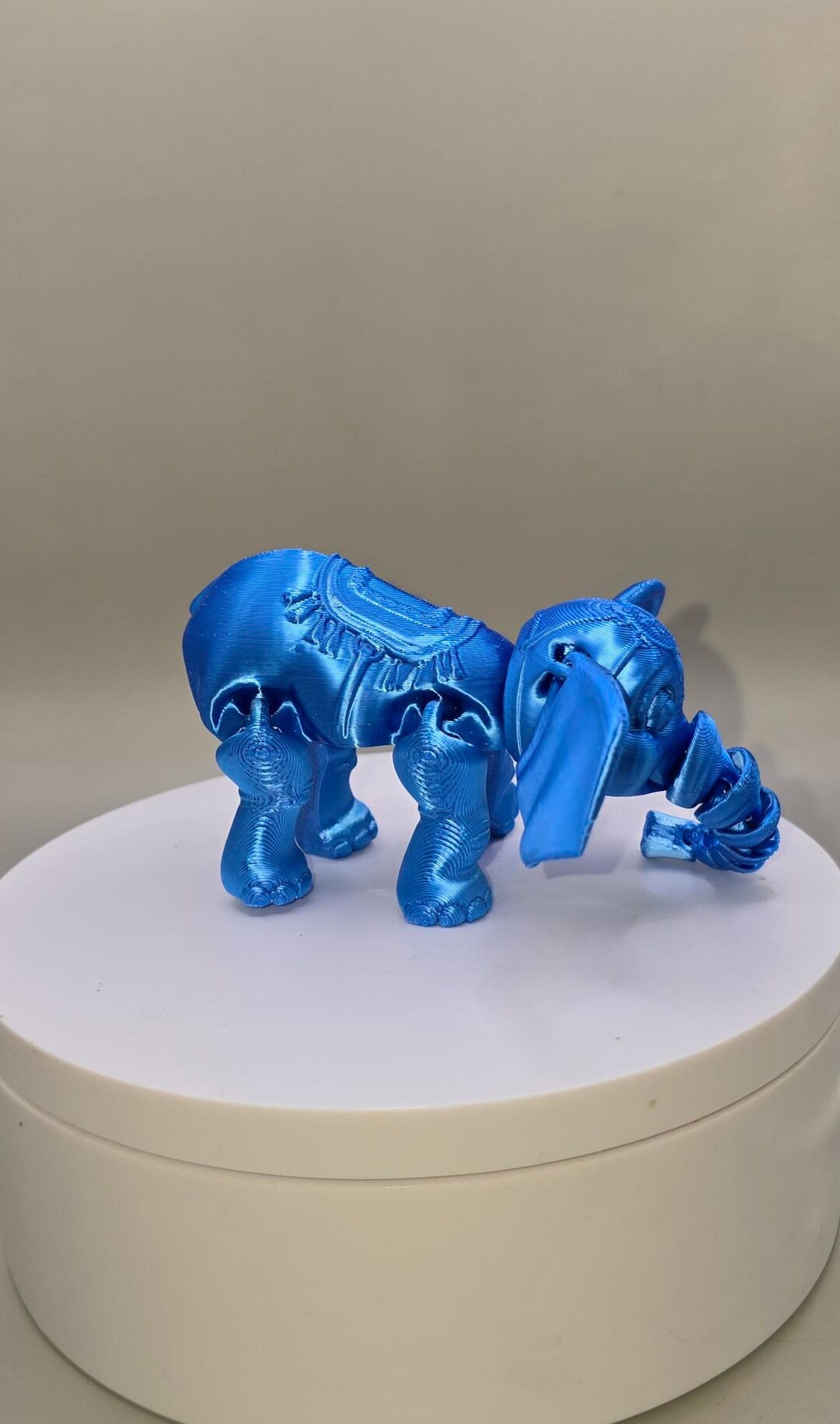 3d Printed Small Blue Elephant Toy, Fidget Toy, Articulated Toy, Kids ...