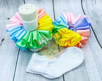 Ruffle Ribbon Socks - Etsy