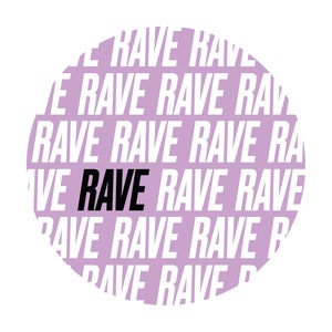 Rave Repeat / Printable / Download / Illustration / Typography / Music ...