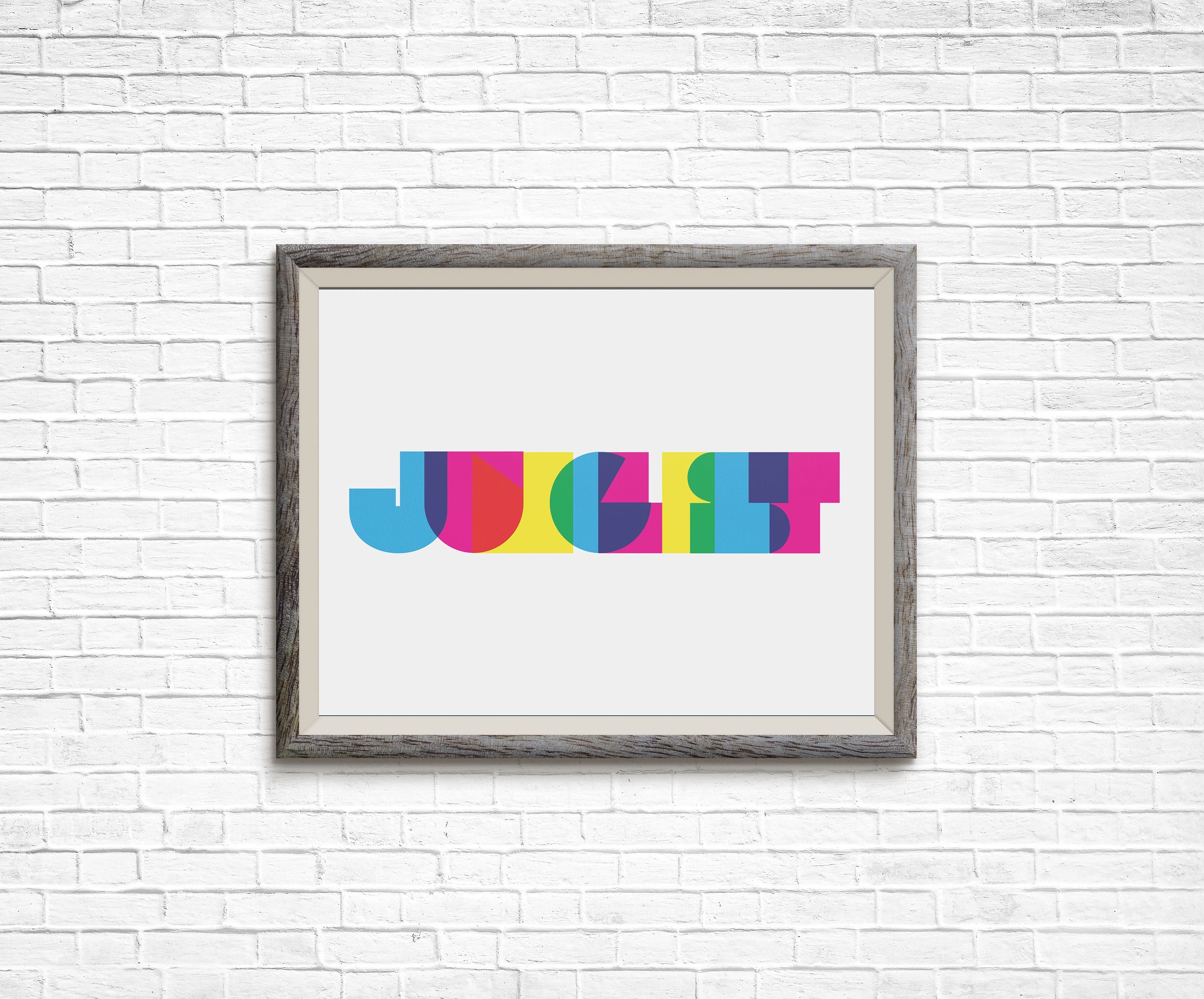 Junglist CMYK / Printable / Download / Illustration / Typografie ...