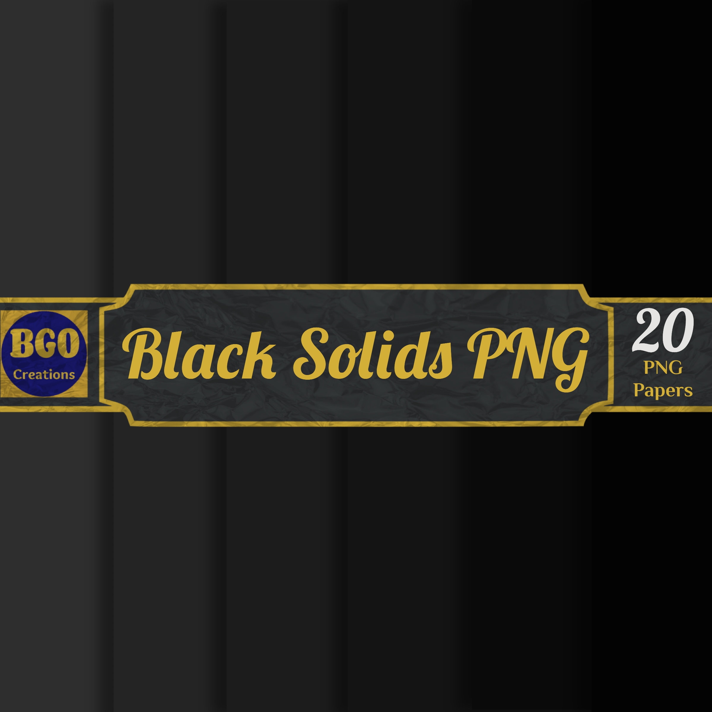 20 Black Solids PNG Digital Paper Pack, PNG Sublimation Backgrounds ...