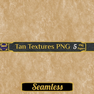 Seamless Distressed Tan Textures PNG Digital Paper Pack, 5 PNG ...