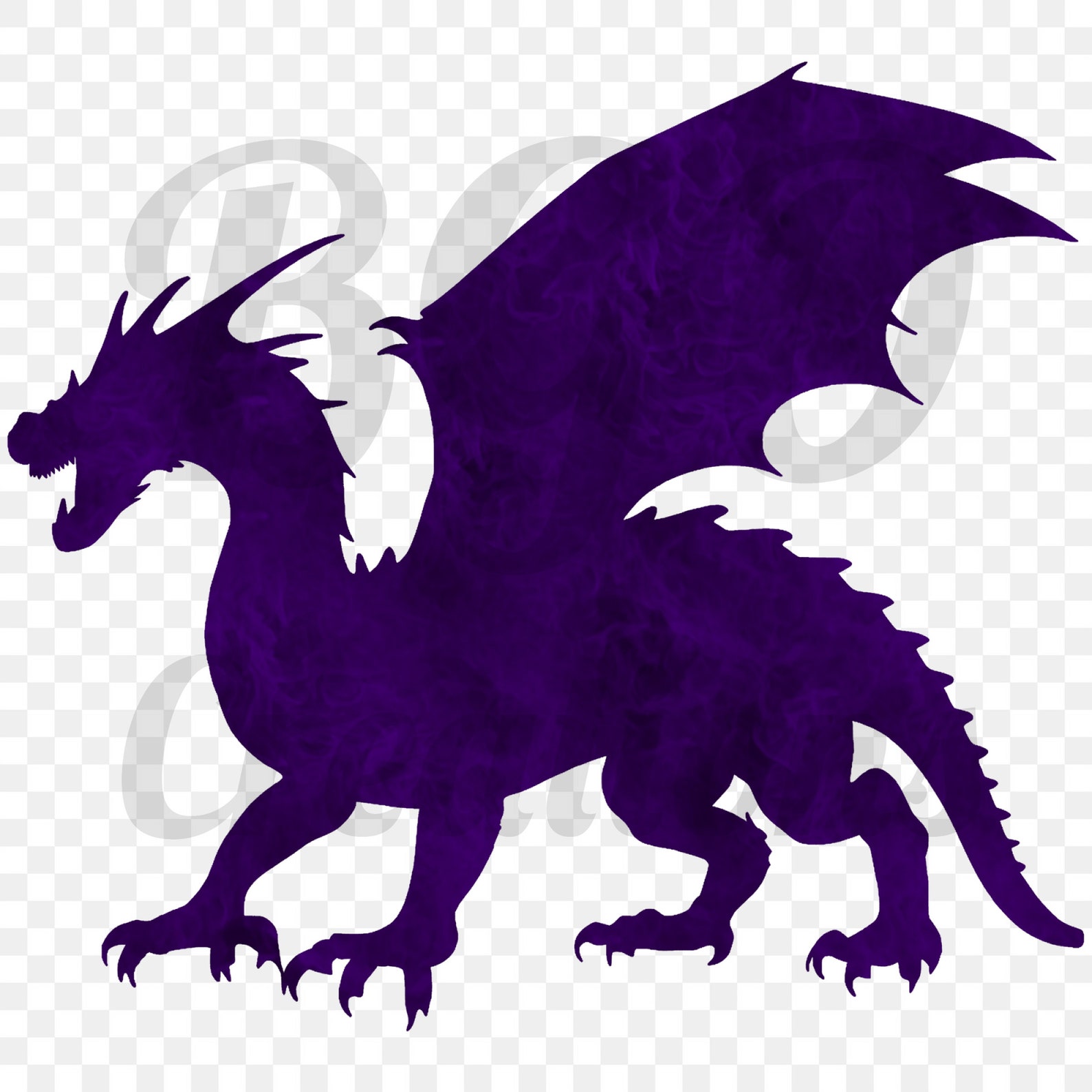 Indigo Fire Dragons Clipart, 20 Fiery Purple Dragon PNG Images ...