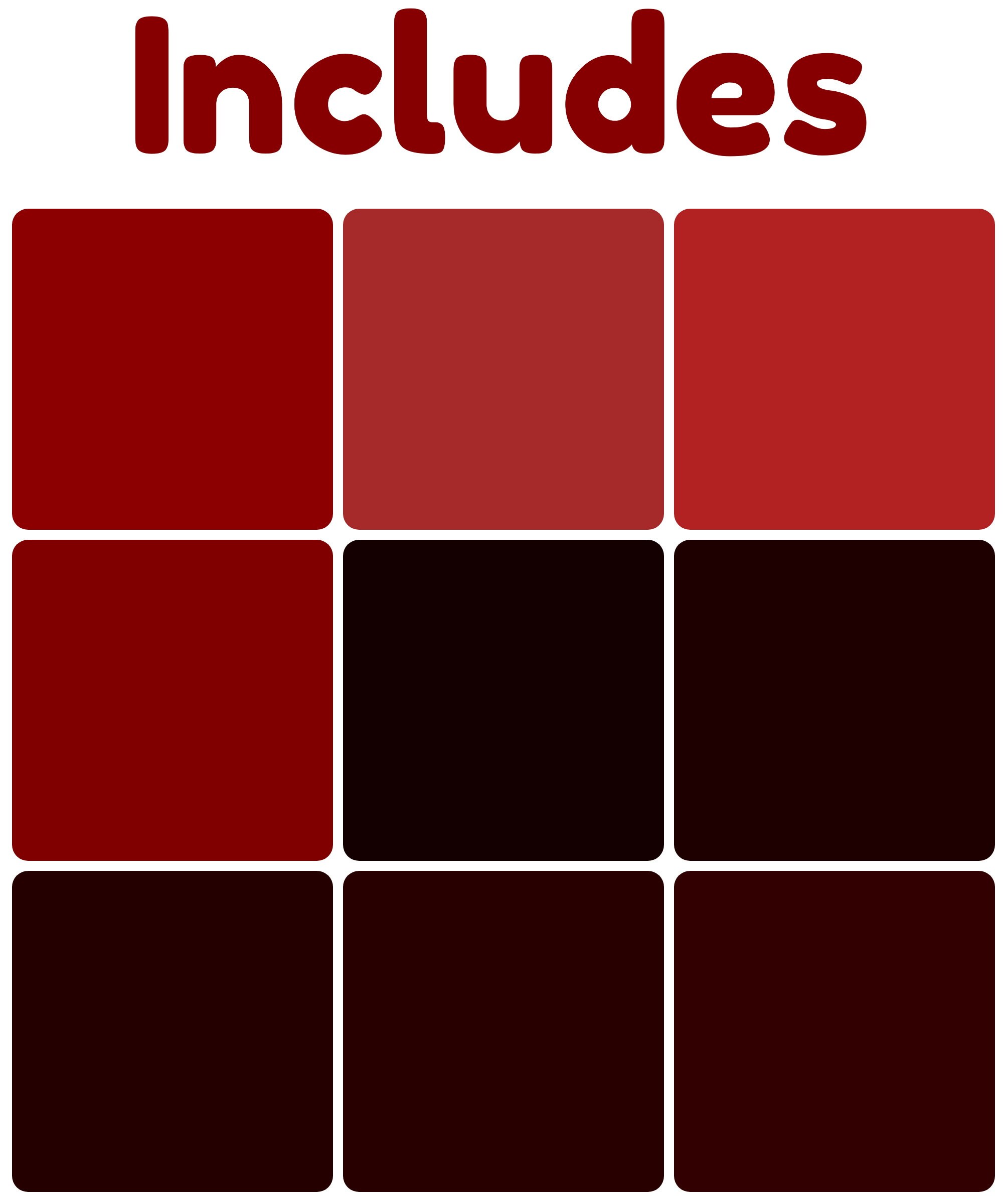 Maroon Digital Paper Pack, 34 Shades of Maroon Plain Solid Colors ...