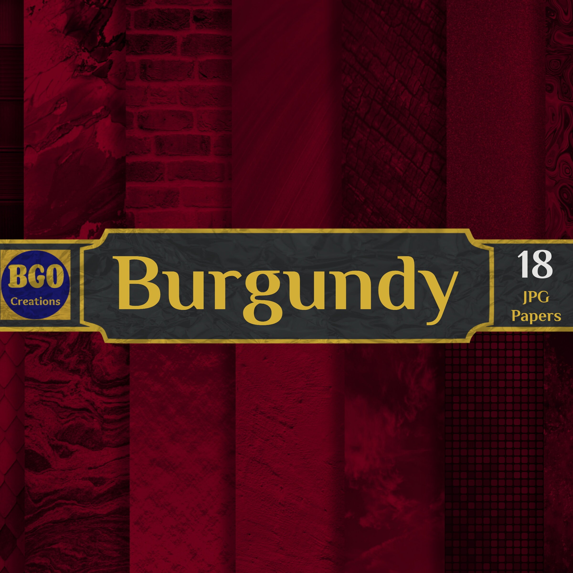 Distressed Burgundy Digital Paper Pack 18 Burgundy Textures - Etsy