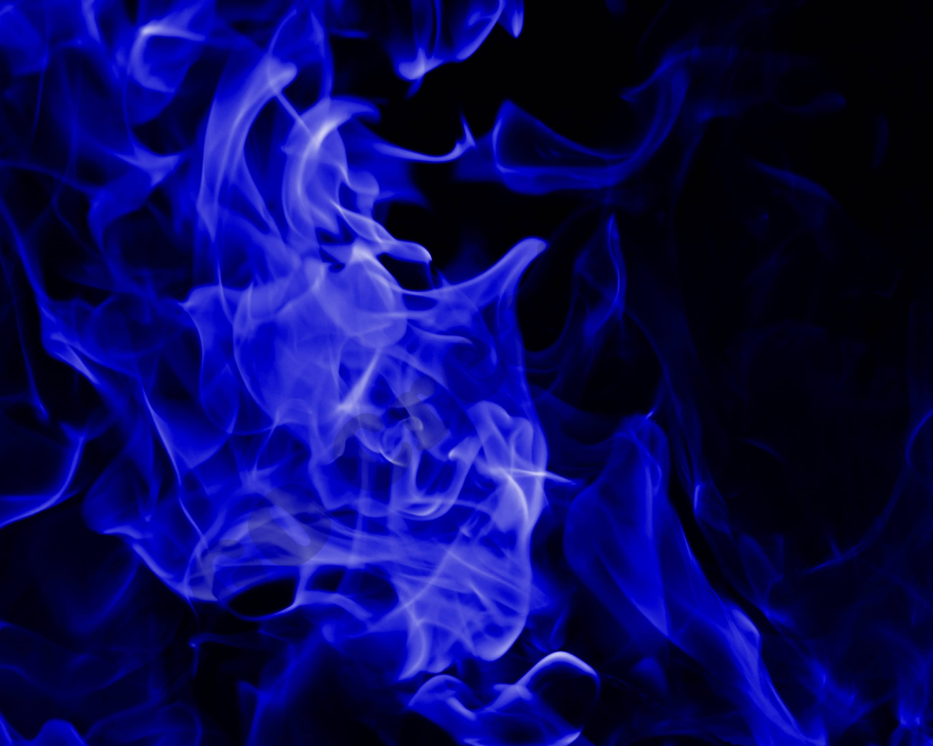 Blue Fire Art Wallpaper