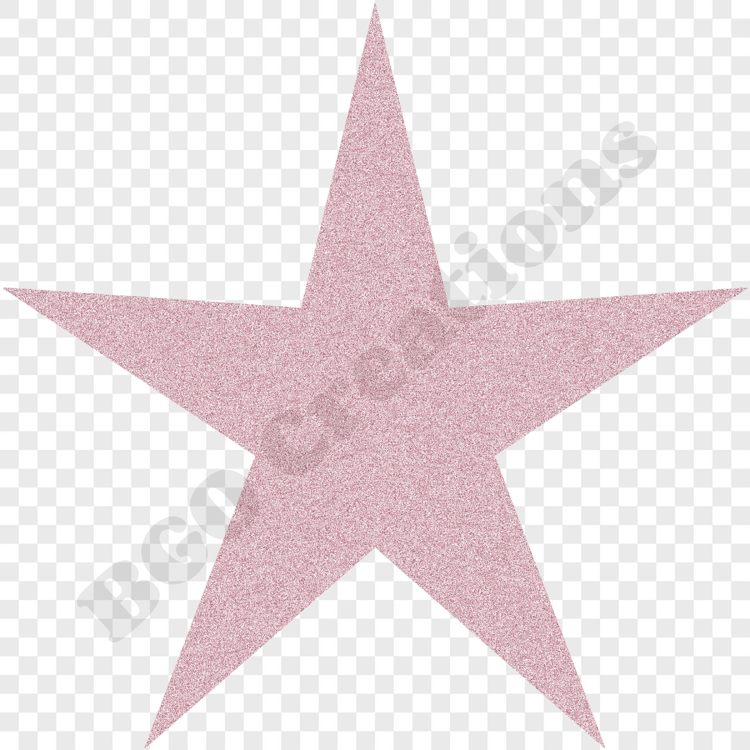 Pink Glitter Stars PNG Bundle, 15 Star Images, Printable Stars Clipart ...