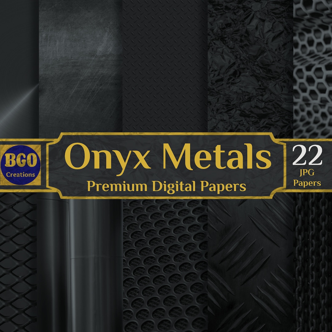 22 Onyx Metals Digital Paper Brass Digital Paper Brushed Metal ...
