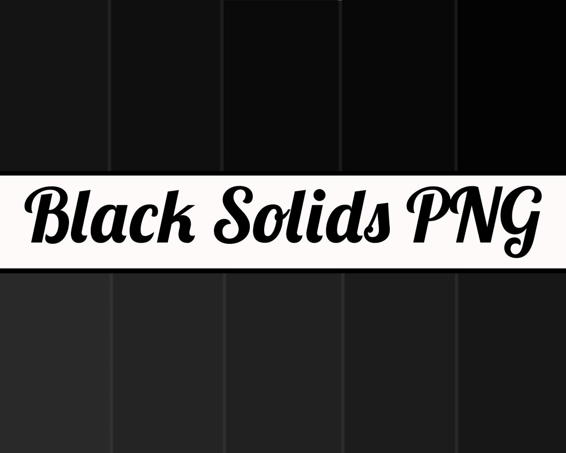 20 Black Solids PNG Digital Paper Pack Sublimation Background - Etsy
