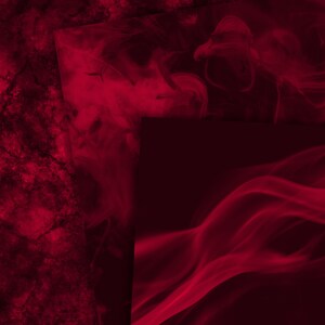 Burgundy Fire Textures Digital Paper Pack, 18 Scrapbooking Maroon ...