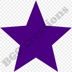 Purple Stars PNG Bundle, 15 Star Images, Printable Stars Clipart, Stars ...