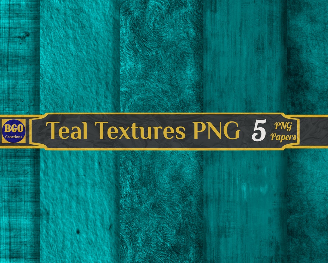 Seamless Distressed Teal Textures PNG Digital Paper Pack 5 - Etsy