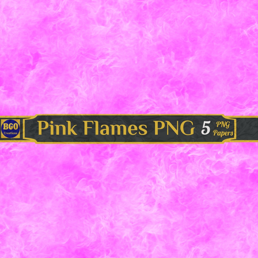Pink Flames Digital Paper Pack, 5 Photography Background Texture PNG ...