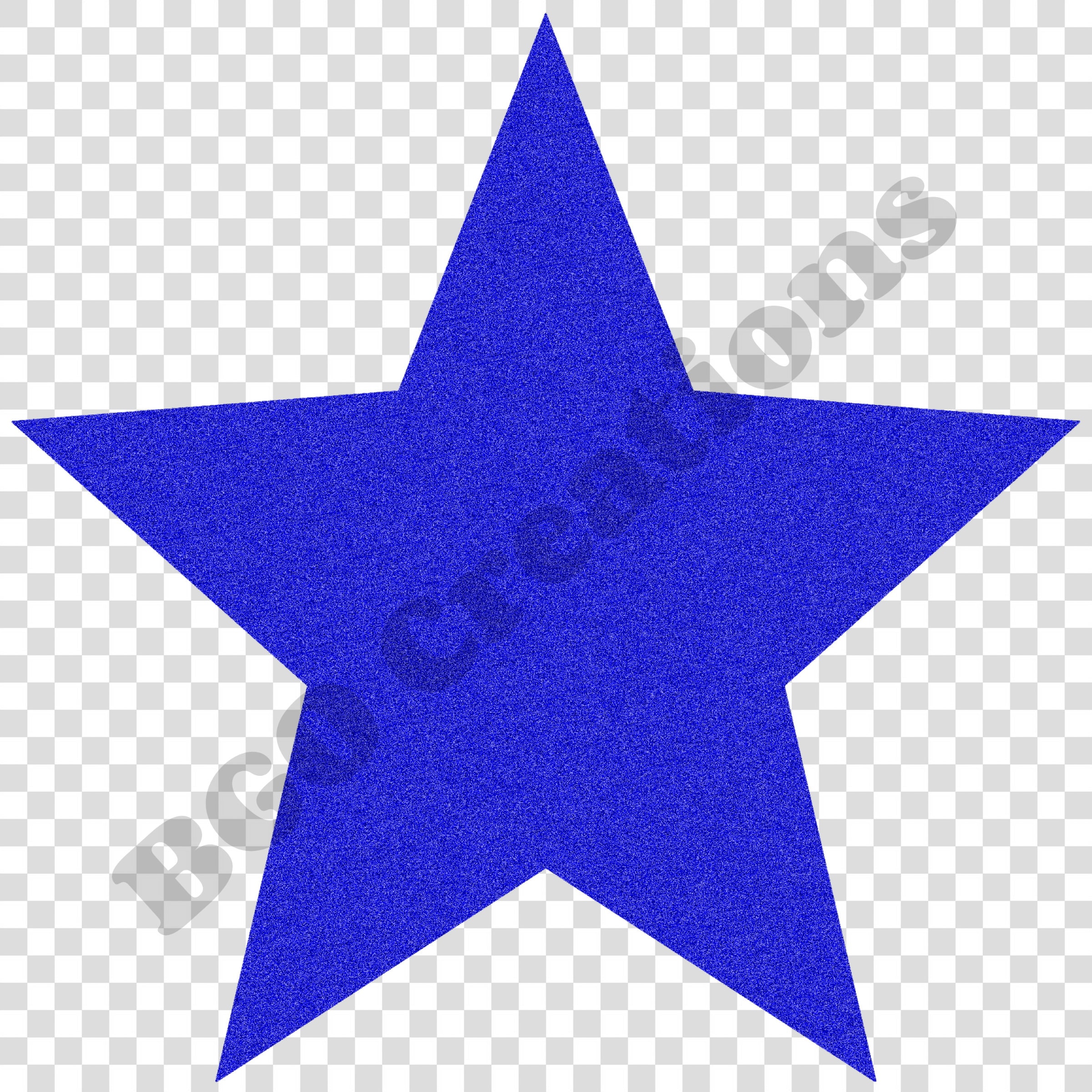 Blue Glitter Star Clipart