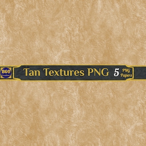 Seamless Distressed Tan Textures PNG Digital Paper Pack, 5 PNG ...
