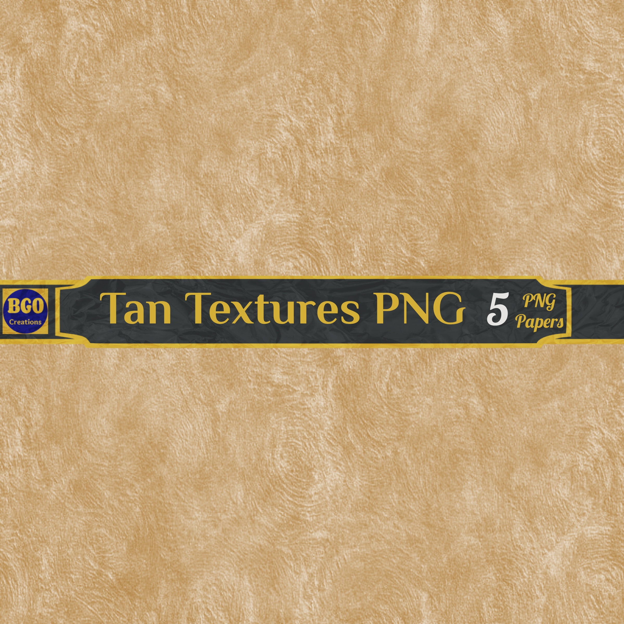 Seamless Distressed Tan Textures PNG Digital Paper Pack, 5 PNG ...