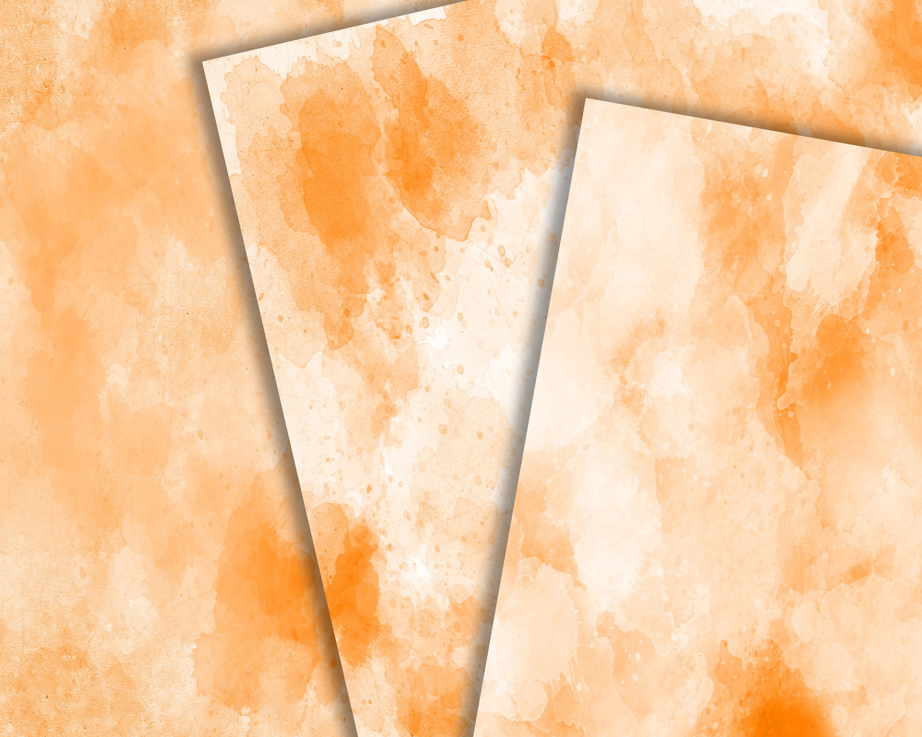 Amber Watercolors Digital Paper Pack 16 Scrapbooking Papers - Etsy