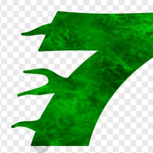 Green Flame Letters, Flame Textured PNG Letters, Flame Monogram, Flames ...