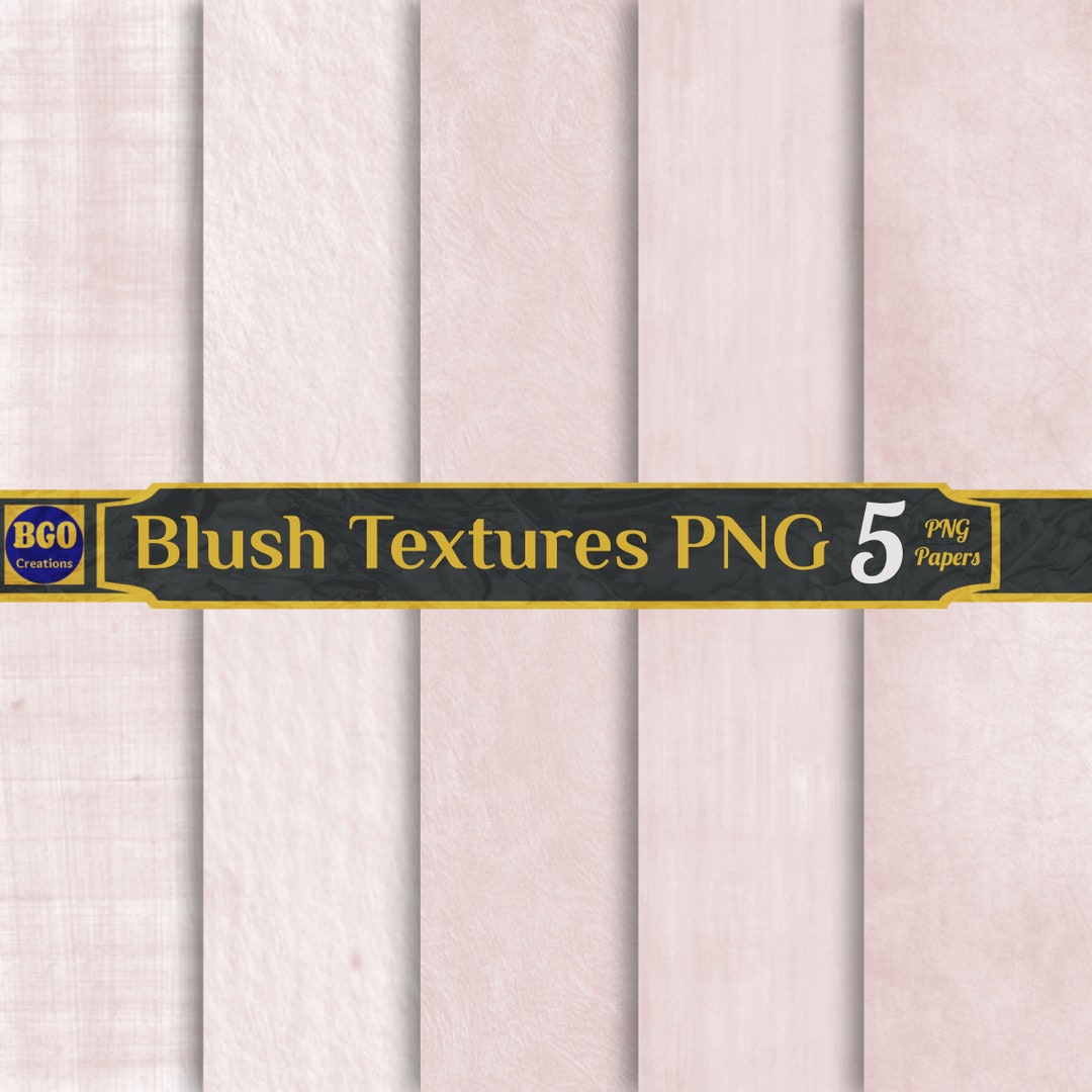 Seamless Distressed Blush Textures PNG Digital Paper Pack, 5 PNG ...