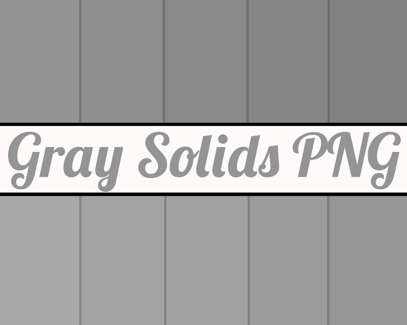 38 Gray Solids PNG Digital Paper Pack Sublimation Background - Etsy