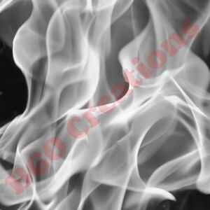 White Fire Digital Paper Pack, 5 PNG Photography Backgrounds, Black ...