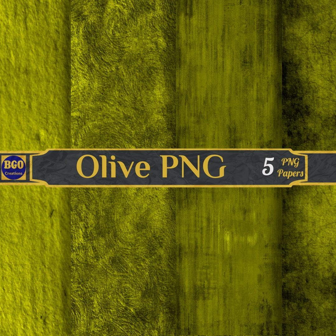 Seamless Distressed Olive Textures PNG Digital Paper Pack, 5 PNG ...