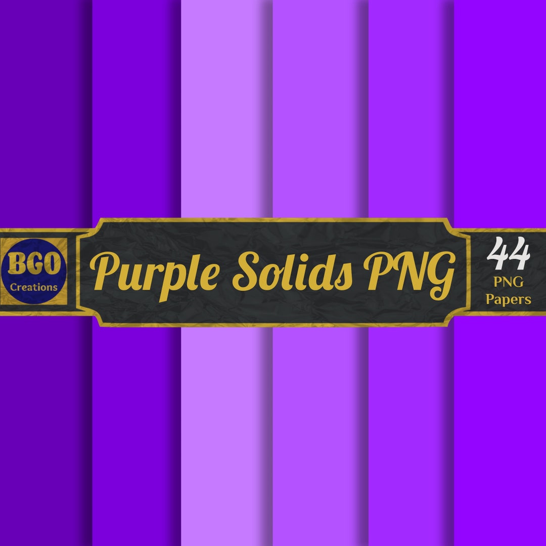 44 Purple Solids PNG Digital Paper Pack, PNG Sublimation Background ...