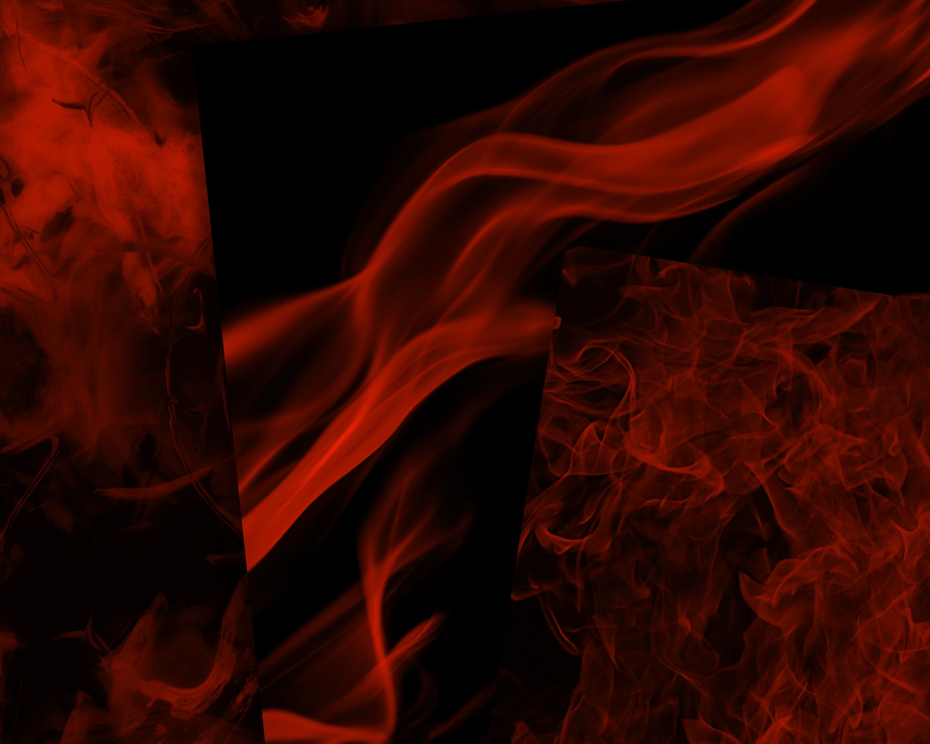 Scarlet Fire Digital Paper Pack, 18 Textured Scrapbooking Red Flames ...