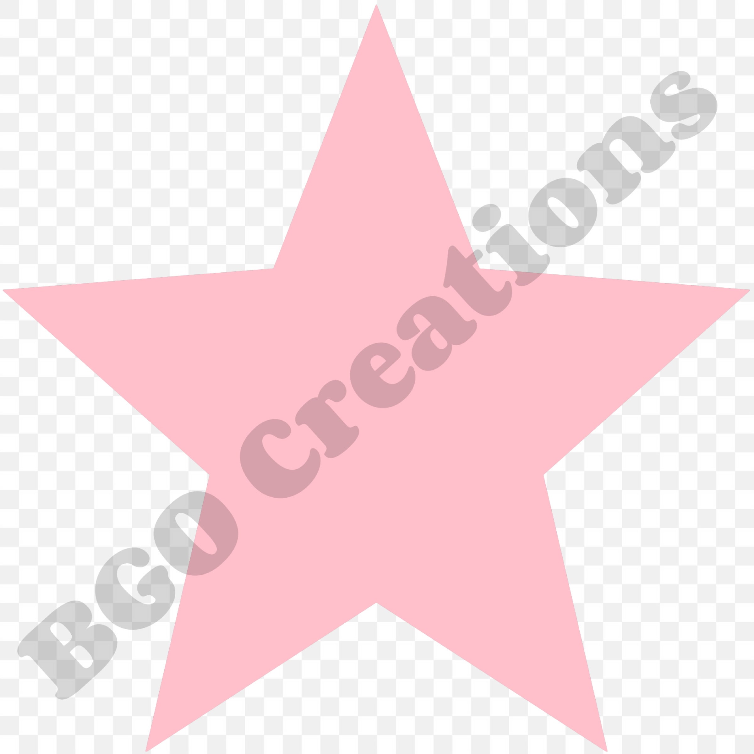 Pink Stars PNG Bundle, 15 Star Images, Printable Stars Clipart, Stars ...