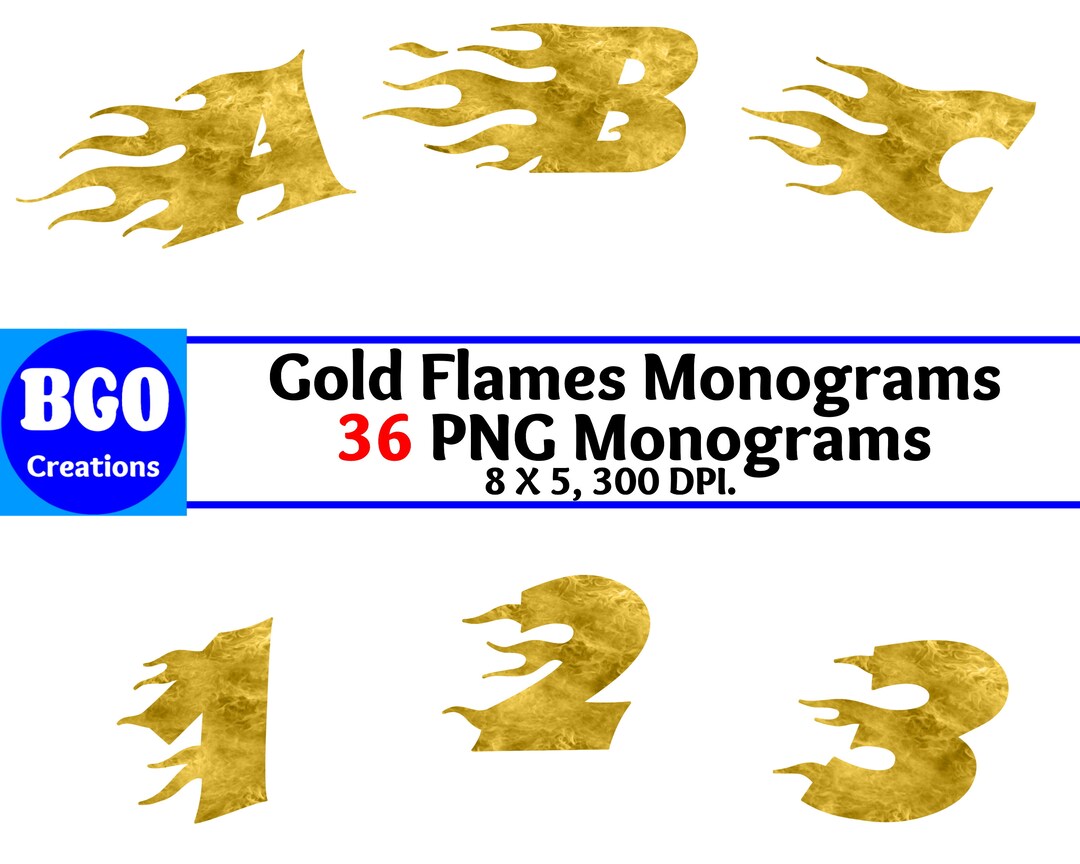Gold Flame Letters Flame PNG Letters Flame Monogram Flames - Etsy Australia