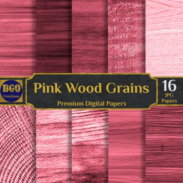 Pink Wood Grain Scrapbook Paper - Etsy