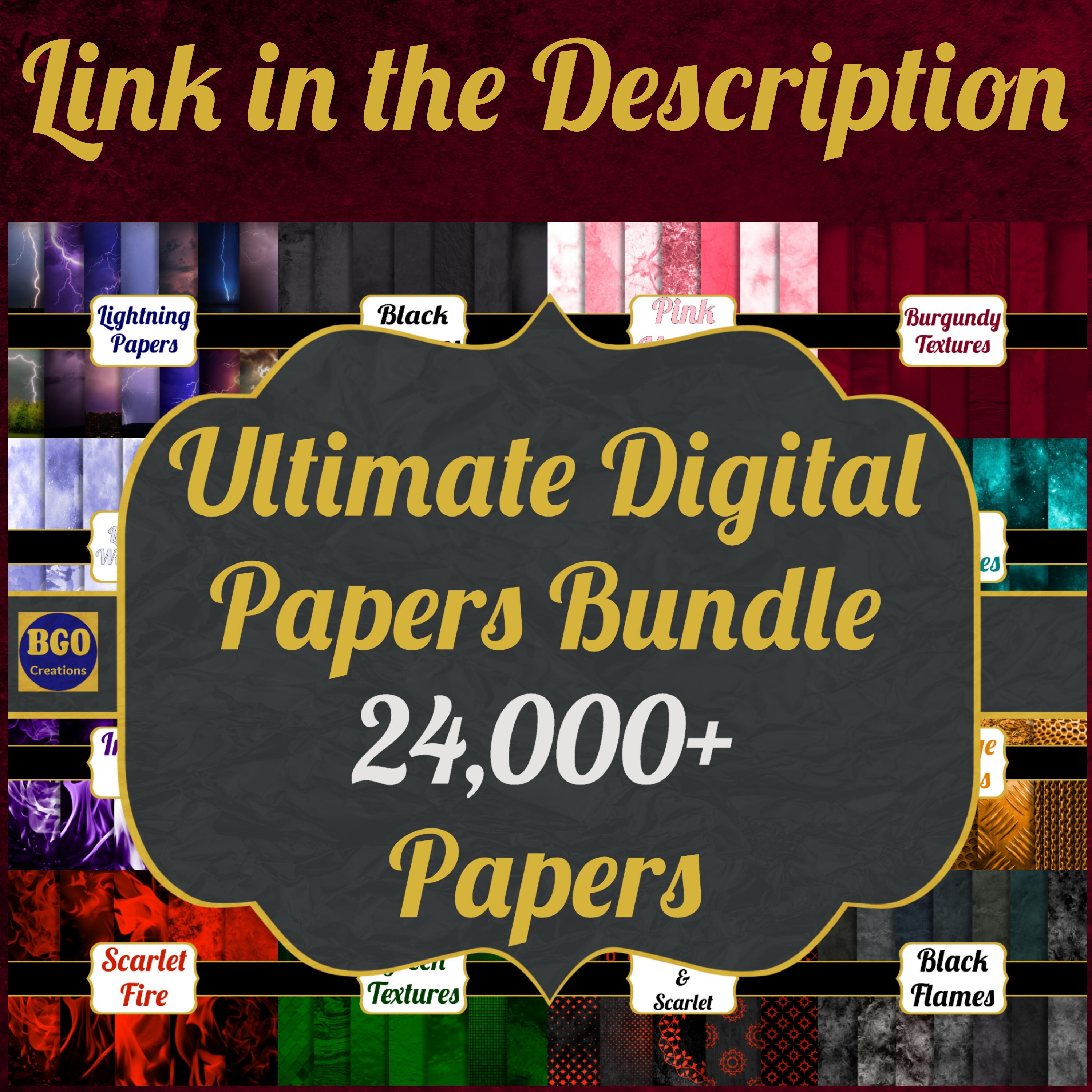 Red Metals PNG Digital Paper Pack 5 Metallic Texture PNG - Etsy