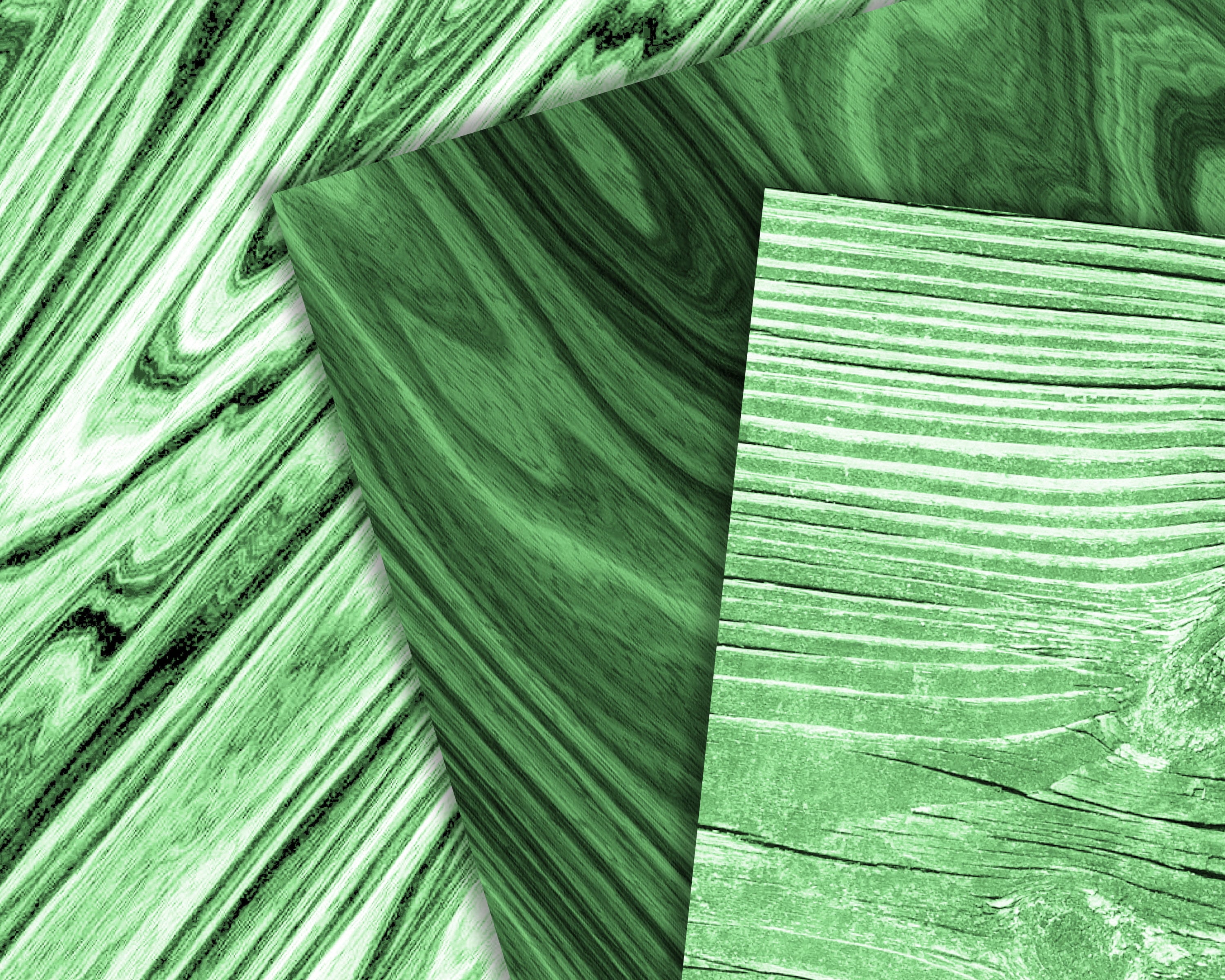 Forest Green Wood Background Digital Papers, 16 Wooden Backgrounds ...