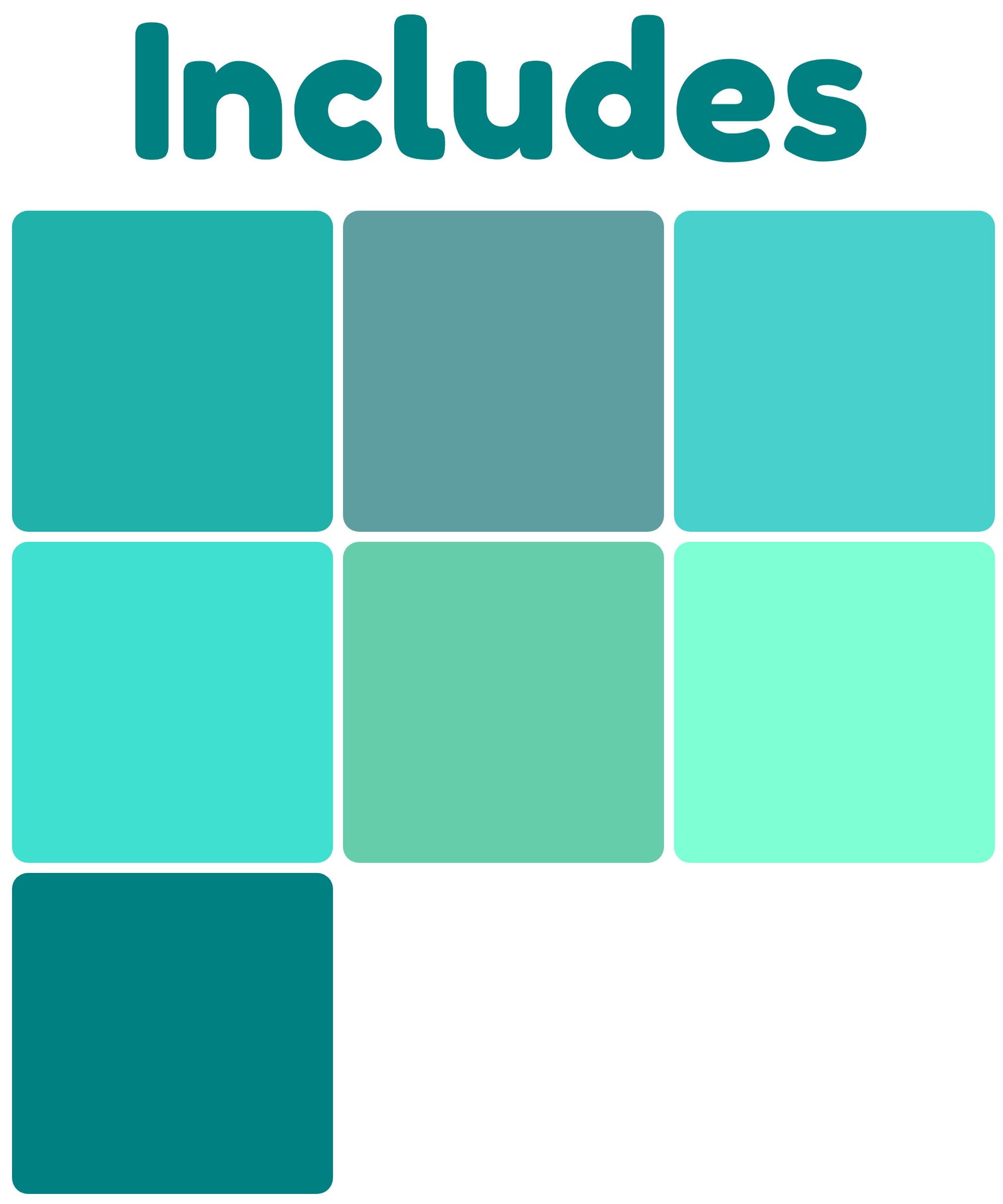 Teal Digital Paper Pack 37 Shades of Teal Plain Solid Colors - Etsy