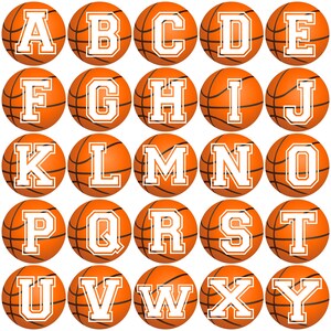 Basketball Letters Basketball PNG Letters JPG Letters | Etsy
