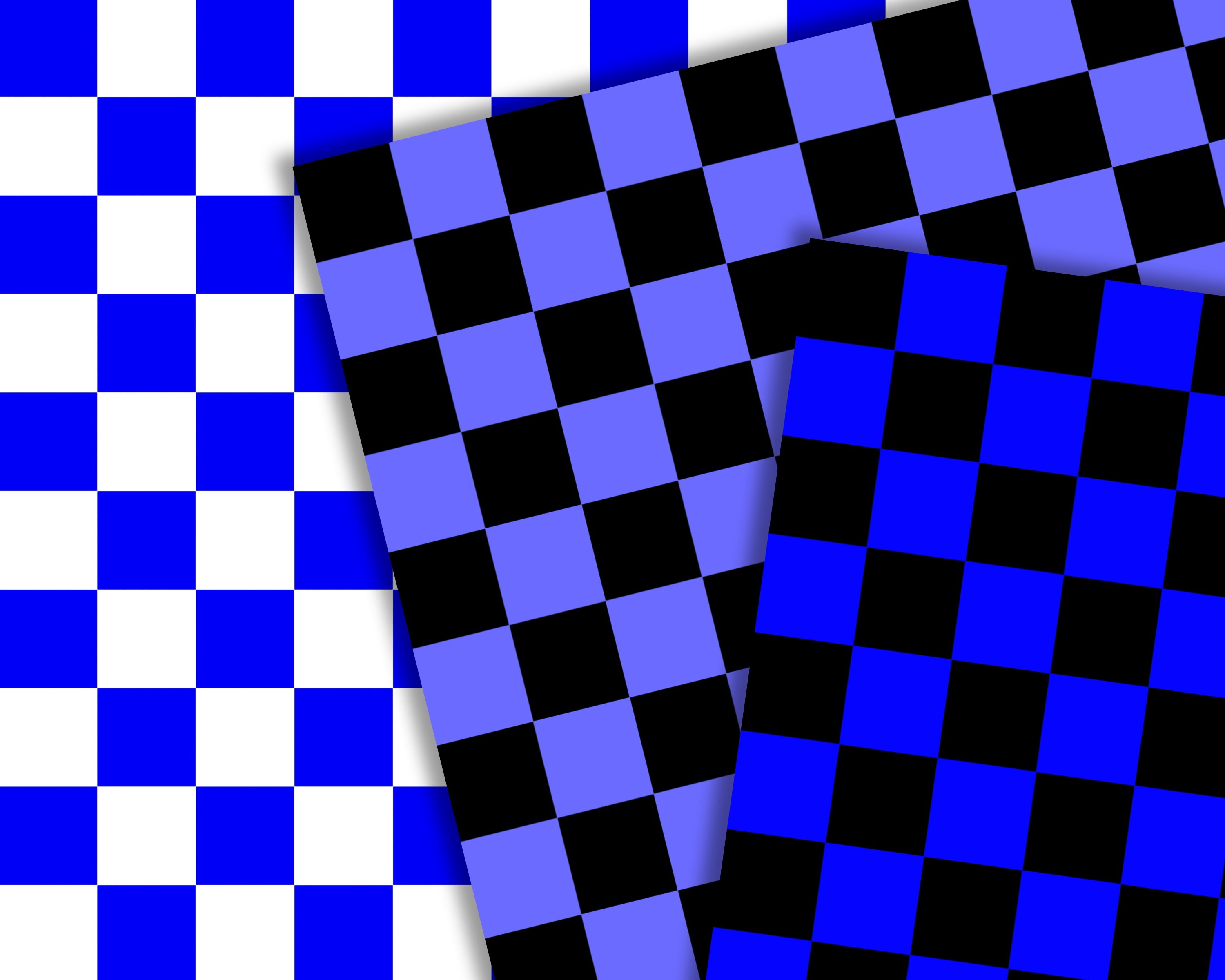 Blue Checkers Digital Paper Pack, 20 Seamless Checkerboard Printable ...